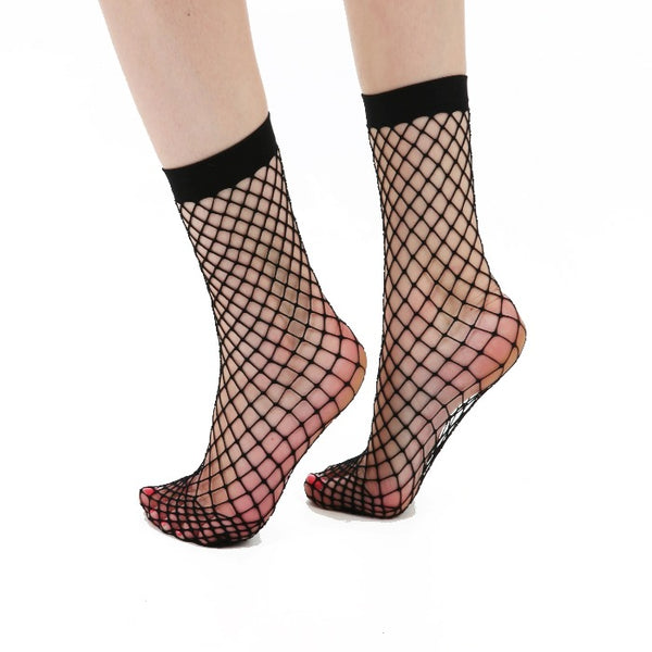 Extra Large Net Ankle Socks - Pamela Mann